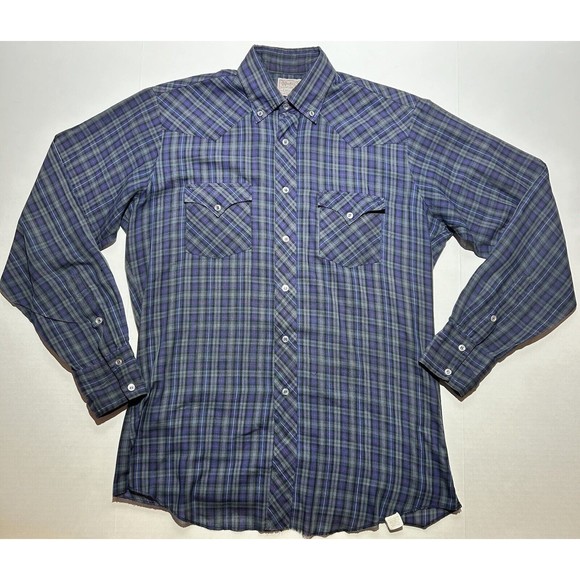 H Bar C | Shirts | H Bar C Ranch Wear Button Up Shirt Size 635 Large ...